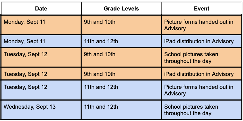 Bend-La Pine Schools :: Picture Day